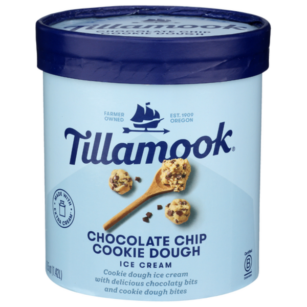 Tillamook Chocolate Chip Cookie Dough Ice Cream Same-Day Delivery or ...