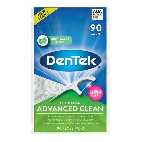 Publix DenTek Floss Picks Triple Clean Advanced Clean Mouthwash Blast ...