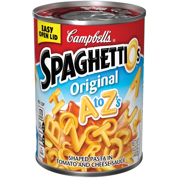 Spaghettios A to Z's Original Shaped Pasta (14.2 oz) - Instacart