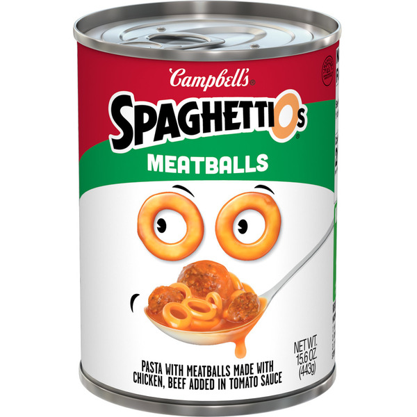 Dollar Tree Campbell's SpaghettiOs Canned Pasta with Meatballs Same-Day ...