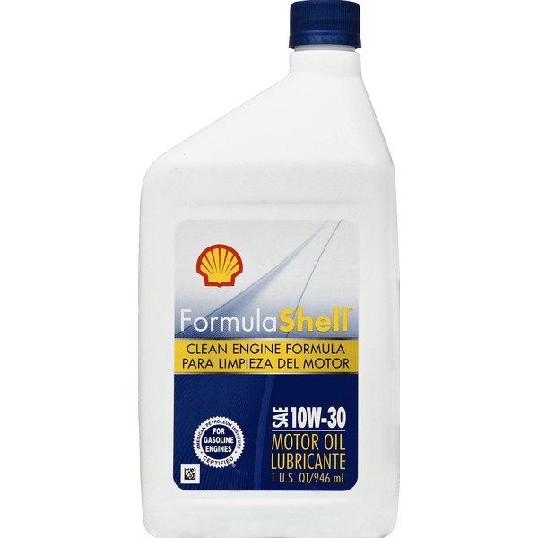 Shell Motor Oil, Clean Engine Formula, SAE 10W-30 (1 qt) - Instacart