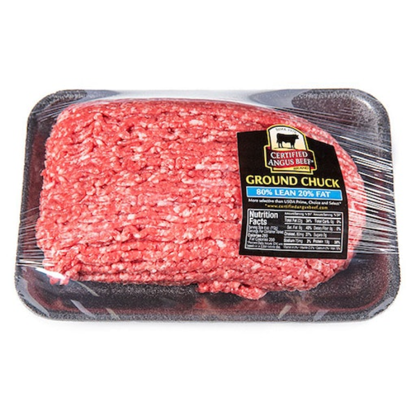 Giant Eagle Certified Angus Beef Beef Ground Chuck, 80% Lean 20% Fat ...