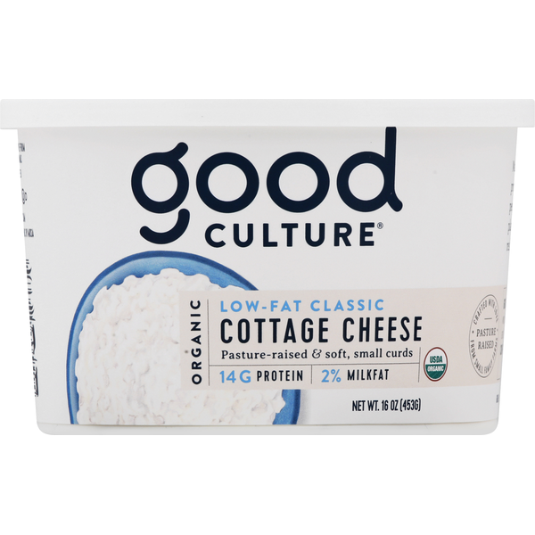 good culture Cottage Cheese, Organic, Low-Fat, 2% Milkfat, Classic Same ...
