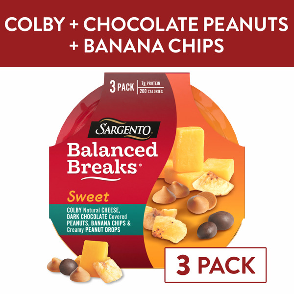 Sargento Sweet Balanced Breaks® Colby Natural Cheese, Dark Chocolate ...