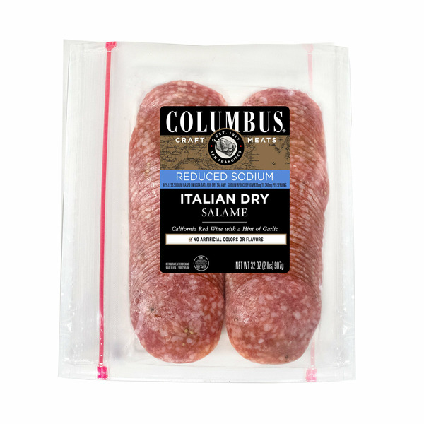 Columbus Italian Dry Salame, Sliced, 16 oz, 2-count Same-Day Delivery ...