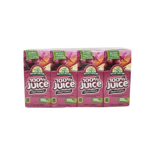 Nature's Nectar Fruit Punch 100% Juice Drink (6.75 fl oz) - Instacart