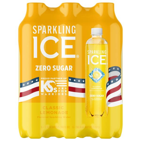 Sparkling Ice® Classic Lemonade Sparkling Water 6 PK Same-Day Delivery ...