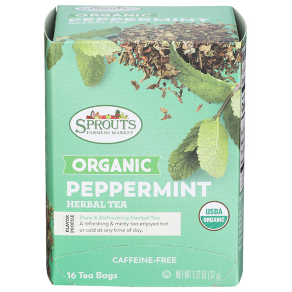 Sprouts Farmers Market Sprouts Organic Peppermint Herbal Tea Pickup ...