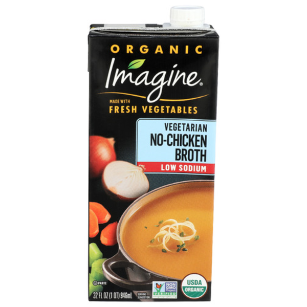 Sprouts Farmers Market Imagine No-Chicken Broth, Low Sodium, Organic ...