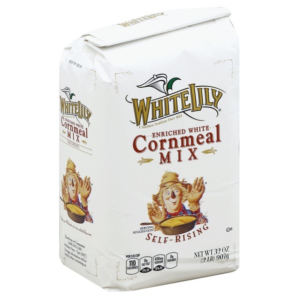 White Lily Cornmeal Mix, Self-Rising, Enriched White (32 oz) - Instacart