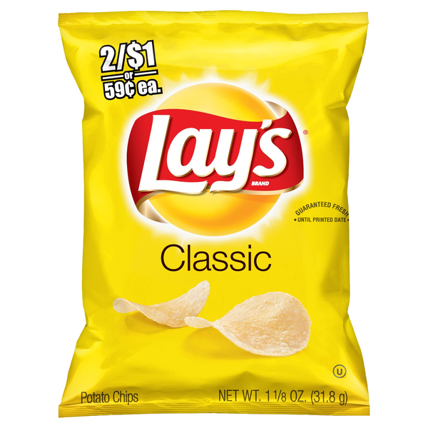 Lay'S Classic Potato Chips (1.125 oz) - Instacart