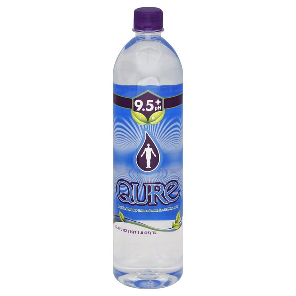 Qure Purified Water, 9.5pH+ (33.8 oz) - Instacart
