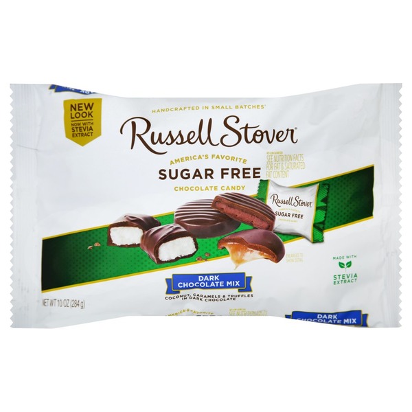 Russell Stover Dark Chocolate Mix, Sugar Free (10 oz) - Instacart
