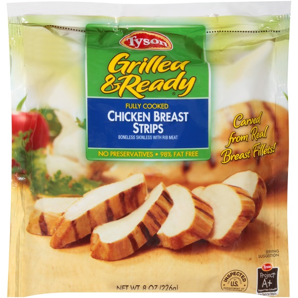 Tyson Grilled And Ready Strips Chicken Breast (8 oz) - Instacart