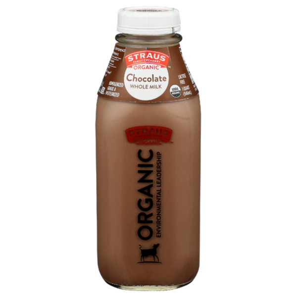 Straus Family Creamery Whole Milk, Organic, Chocolate Same-Day Delivery ...