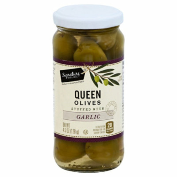Safeway Signature SELECT Olives, Queen, Stuffed with Garlic Pickup ...