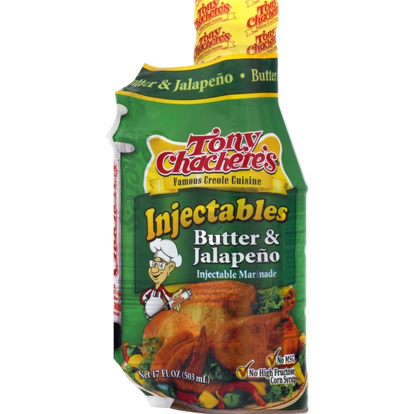 Tony Chachere's Injectable Marinade, Butter & Jalapeno (17 oz) - Instacart