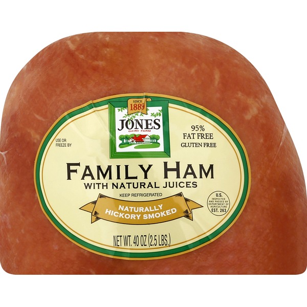 Jones Ham, Family, with Natural Juices (40 oz) - Instacart