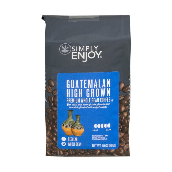 Simply Enjoy Premium Whole Bean Coffee Guatemalan High Grown (10 oz ...