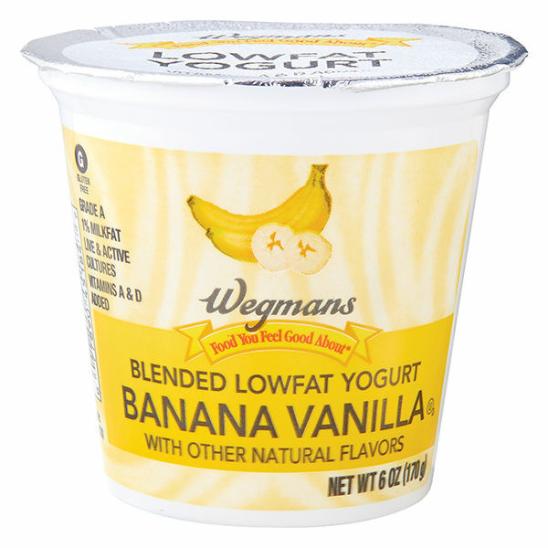 Wegmans Wegmans Banana Vanilla Blended Lowfat Yogurt Same-Day Delivery ...