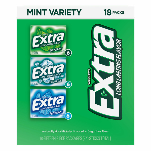 Extra Sugarfree Gum Assortment Pack Same-Day Delivery | Costco