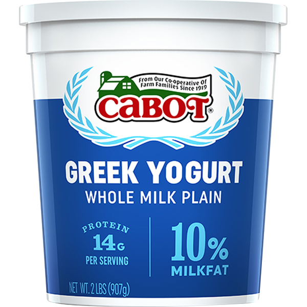 Cabot Yogurt, Greek, Whole Milk, Plain (2 lb) - Instacart