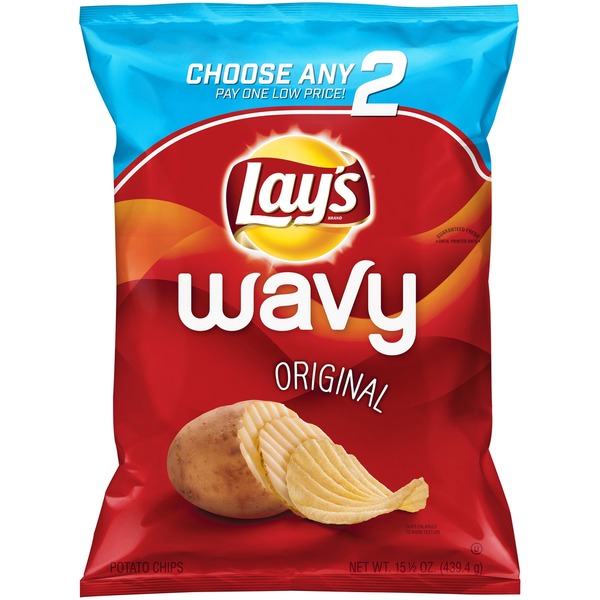 Lay's Brand Original Potato Chips (15.5 oz) - Instacart