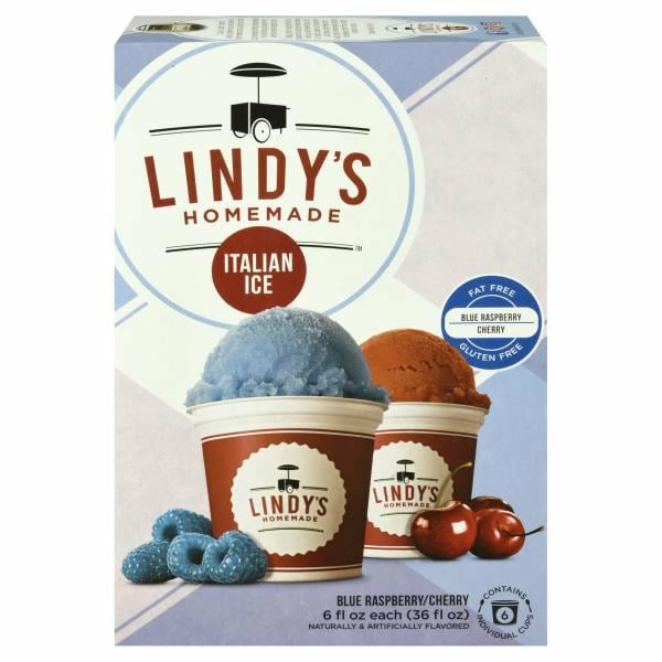 Lindy's Homemade Italian Ice, Blue Raspberry/Cherry Same-Day Delivery ...