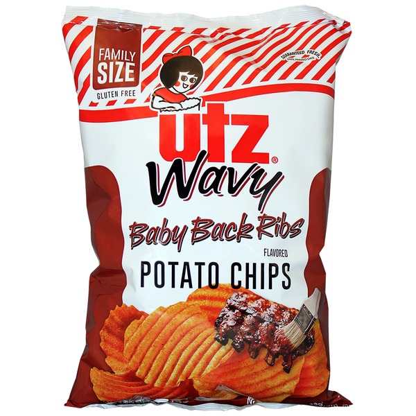 Utz Wavy Potato Chips Baby Back Ribs (9.5 oz) - Instacart