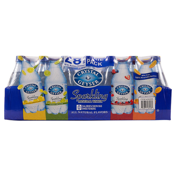 Costco Crystal Geyser Variety Pack Sparkling Mineral Water Same-Day Delivery or Pickup | Instacart