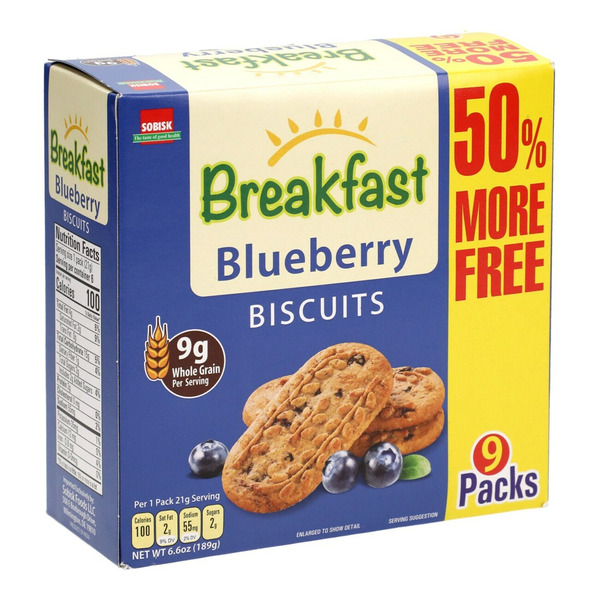 Sobisk Blueberry Breakfast Biscuits Same-Day Delivery | Dollar Tree
