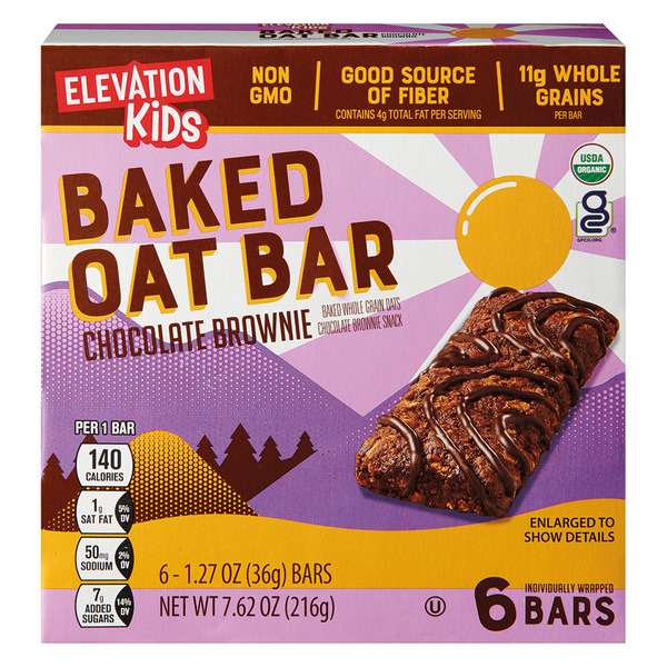 ALDI Elevation Chocolate Brownie Bar Kid's Baked Oat Bar Same-Day ...
