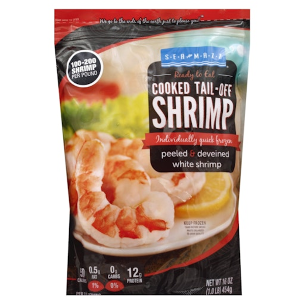 Giant Eagle Seamazz Prime Cooked Tail Off Peeled & Deveined White ...