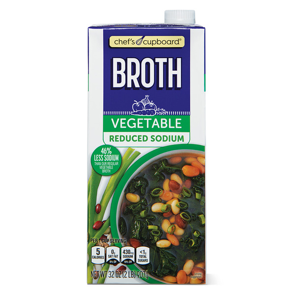 Chef's Cupboard Reduced Sodium Vegetable Broth Same-Day Delivery or ...