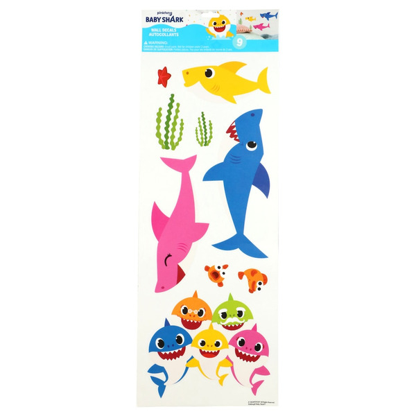 Baby Shark Baby Shark Wall Stickers Same-Day Delivery | Dollar Tree