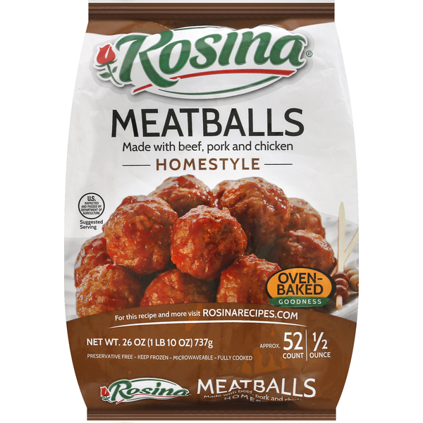 ShopRite Rosina Meatballs, Homestyle Same-Day Delivery | Instacart