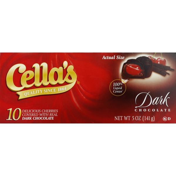 Cella's Cherries, Dark Chocolate (5 oz) - Instacart