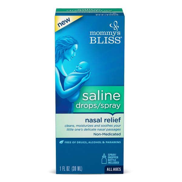 Walgreens Mommy's Bliss Saline Drops/ Spray, Nasal Relief, All Ages ...