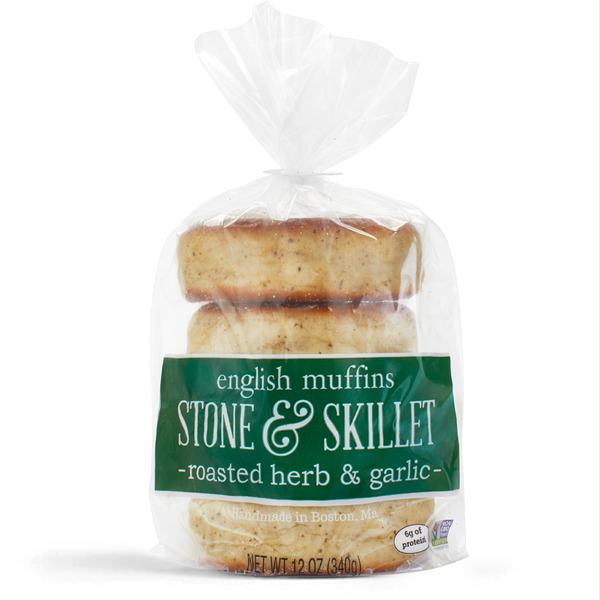 Stone & Skillet Roasted Herb & Garlic English Muffins Same-Day Delivery ...
