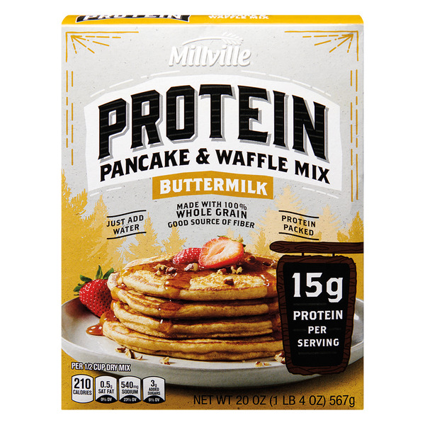 Millville Buttermilk Protein Pancake Mix Same-Day Delivery or Pickup | ALDI