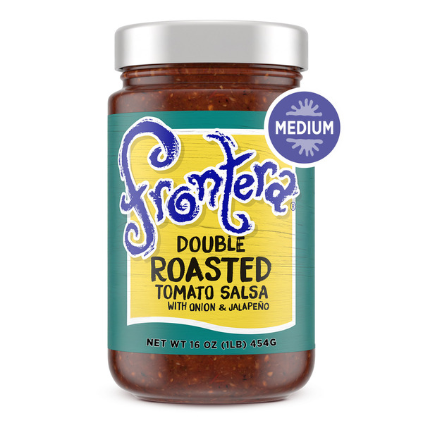 Frontera Gourmet Mexican Medium Double Roasted Tomato Salsa Same-Day ...