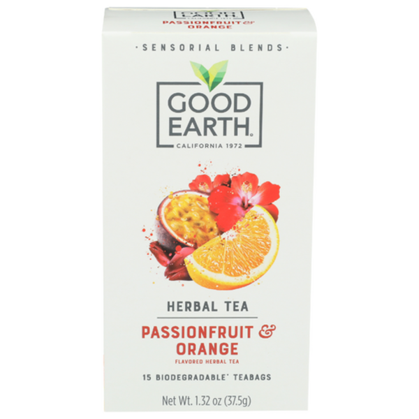 Good Earth Herbal Tea, Passionfruit & Orange, Tea Bags Same-Day ...
