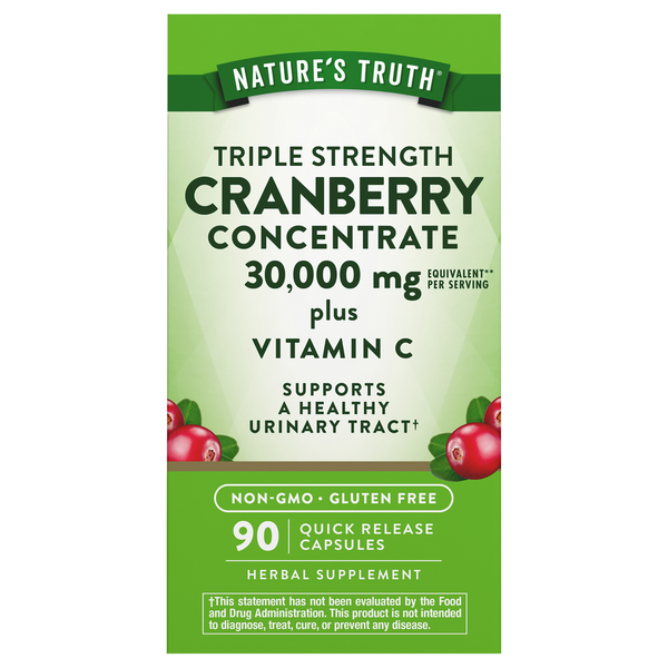 ShopRite Nature's Truth Cranberry Concentrate 30,000 mg plus Vitamin C ...