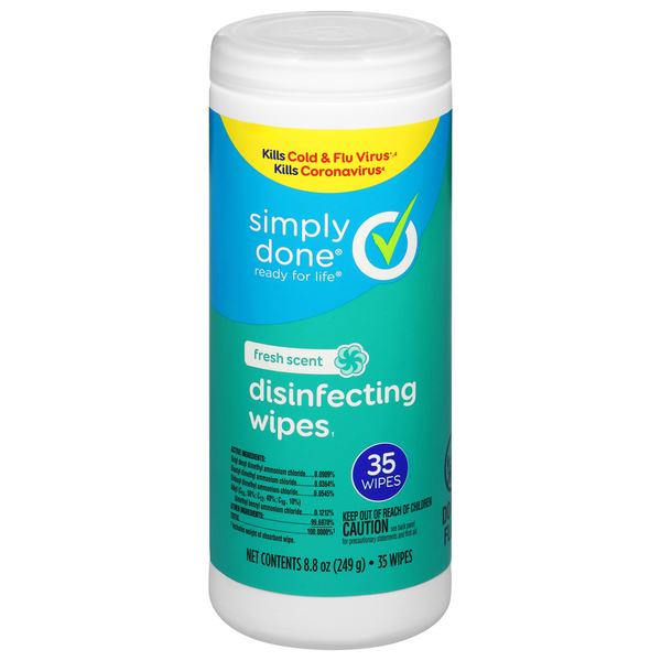 Simply Done Disinfecting Wipes, Fresh Scent Same-Day Delivery or Pickup ...