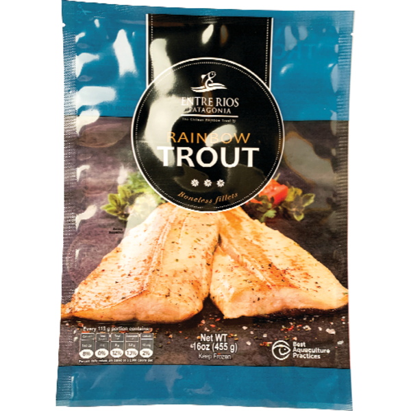 Entre Rios Patagonia Frozen Boneless Rainbow Trout Fillets Same-Day ...