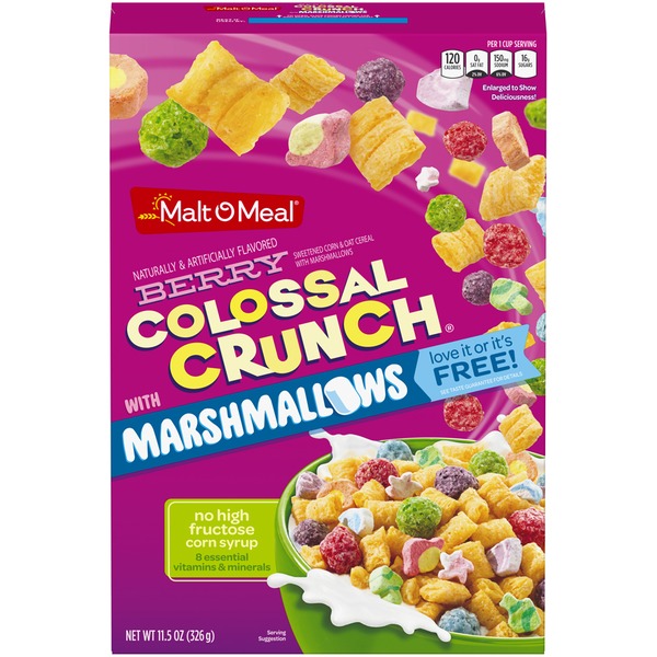 Malt-O-Meal Colossal Crunch Berry with Marshmallows Cereal (11.5 oz ...