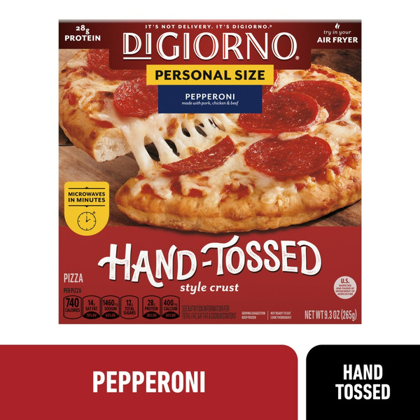 Kroger DiGiorno Pizza, Hand-Tossed Style Crust, Pepperoni, Personal ...