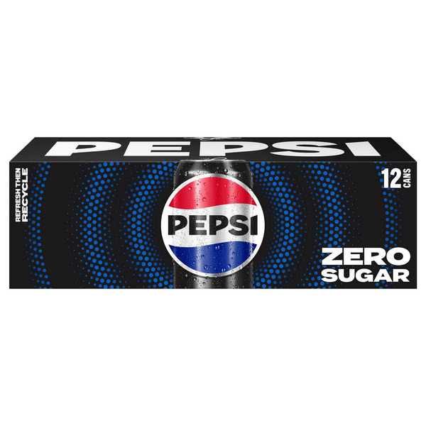 Wegmans Pepsi Zero Sugar Soda Cola 12 Fl Oz, 12 Count Same-Day Delivery ...