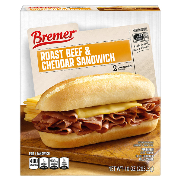 Bremer Roast Beef & Cheddar Sandwich Same-Day Delivery or Pickup | ALDI