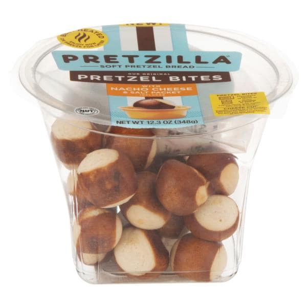 Pretzilla Pretzel Bites, with Nacho Cheese & Salt Packet, Our Original ...